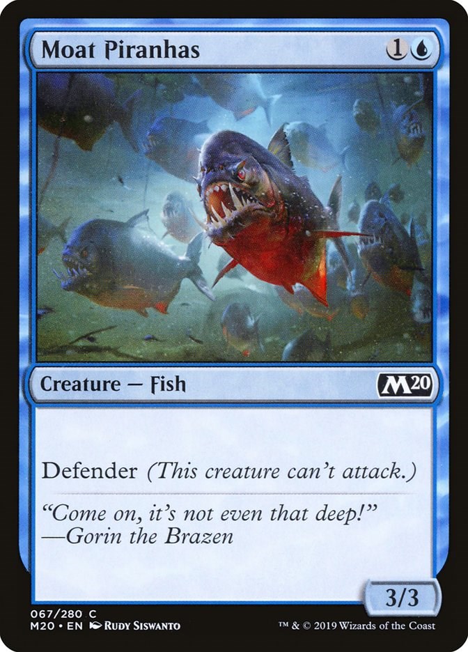 Moat Piranhas - Core Set 2020 - Magic: The Gathering
