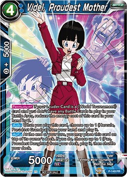Videl, Proudest Mother (Power Booster: World Martial Arts Tournament ...