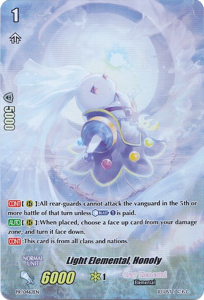 Light Elemental, Honoly (Premium Collection 2019) - Promo Cards - Cardfight Vanguard