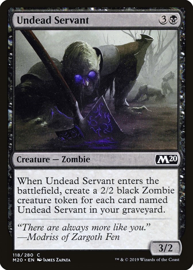 Undead Servant - Core Set 2020 - Magic: The Gathering
