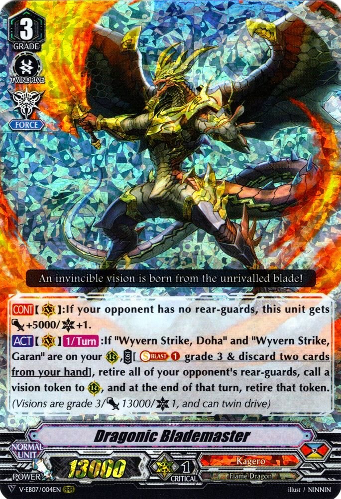 Dragonic Blademaster - V-EB07: The Heroic Evolution - Cardfight Vanguard