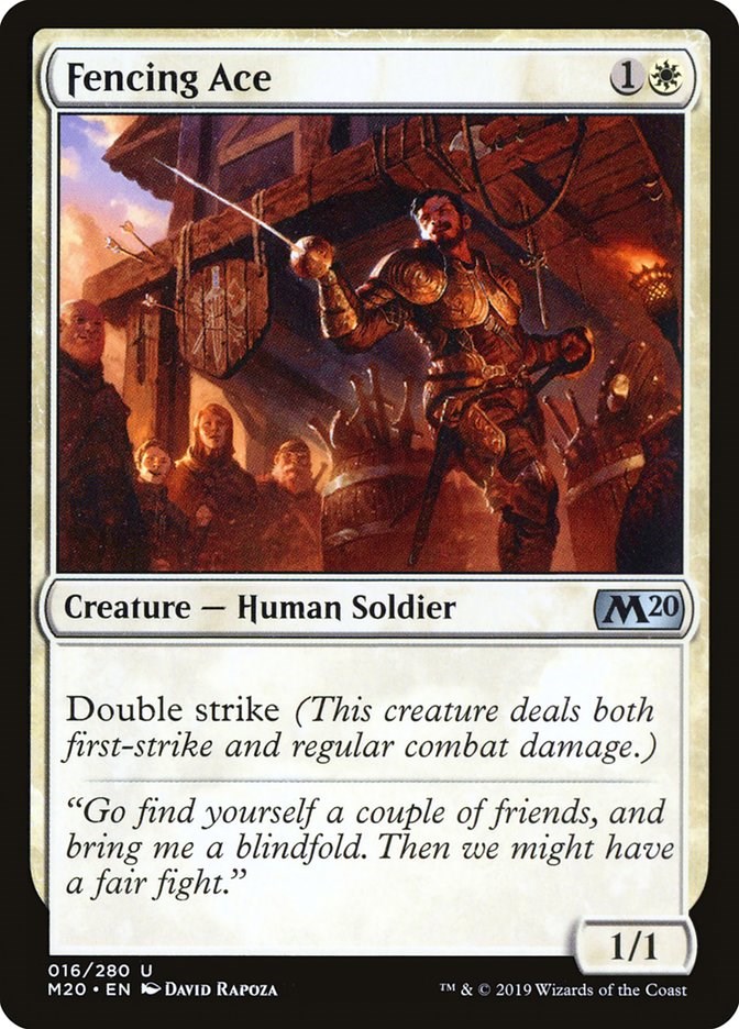 Fencing Ace - Core Set 2020 - Magic: The Gathering