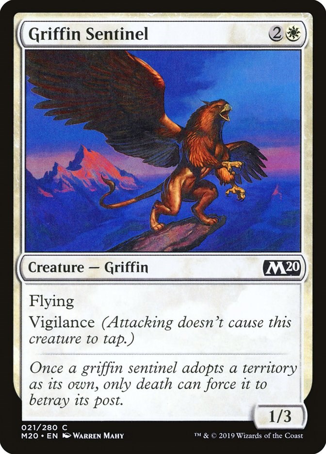 Griffin Sentinel - Core Set 2020 - Magic: The Gathering