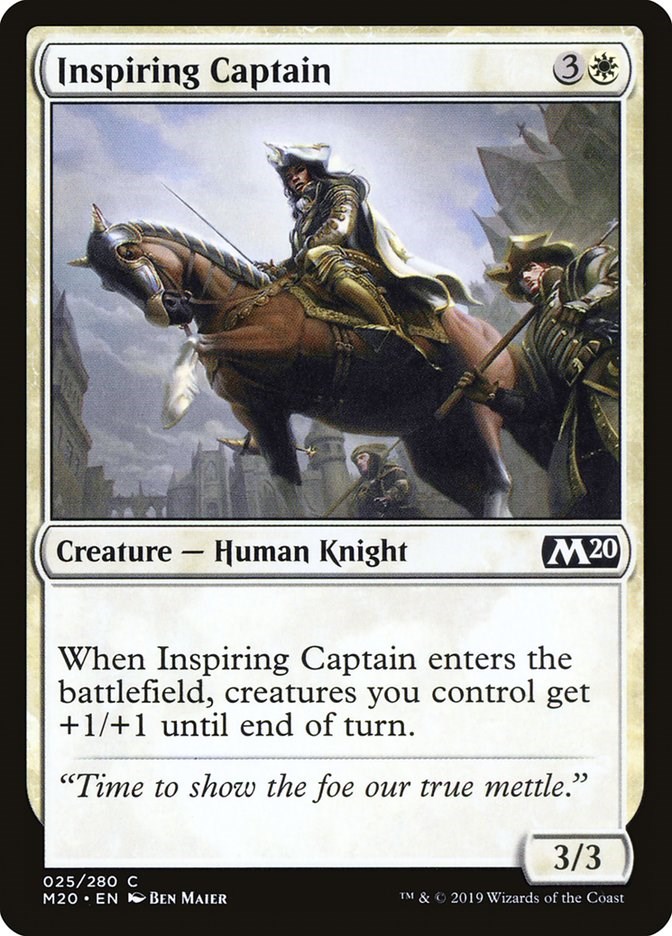 Inspiring Captain - Core Set 2020 - Magic: The Gathering