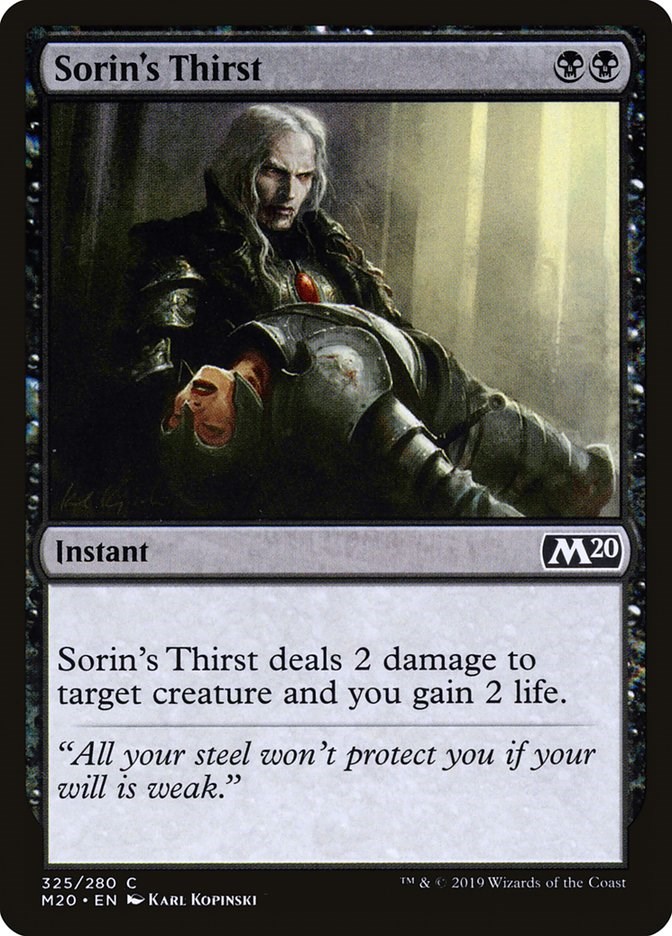 Sorin's Thirst - Core Set 2020 - Magic: The Gathering