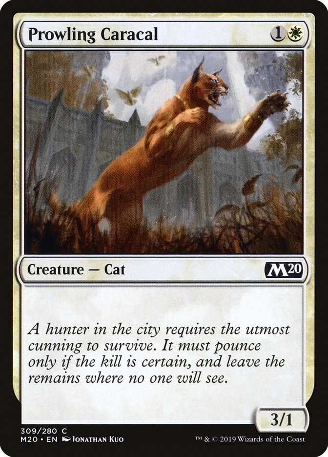 Prowling Caracal - Core Set 2020 - Magic: The Gathering