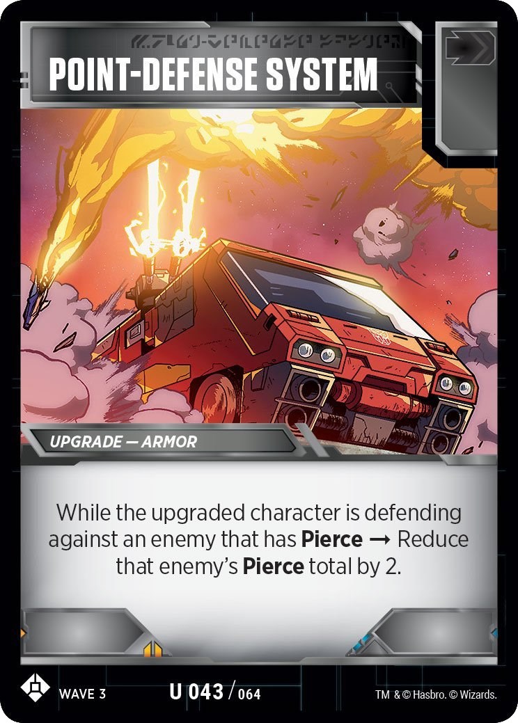 Point-Defense System - War for Cybertron: Siege I - Transformers TCG