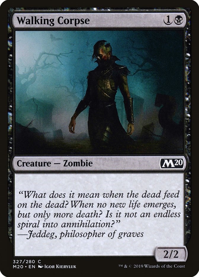 Walking Corpse - Core Set 2020 - Magic: The Gathering