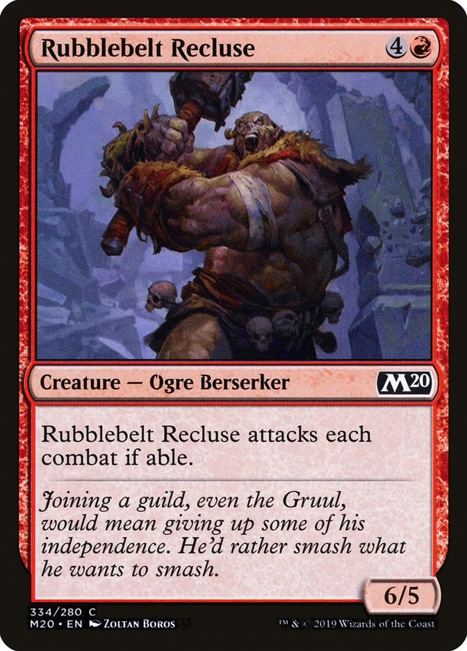 Rubblebelt Recluse - Core Set 2020 - Magic: The Gathering
