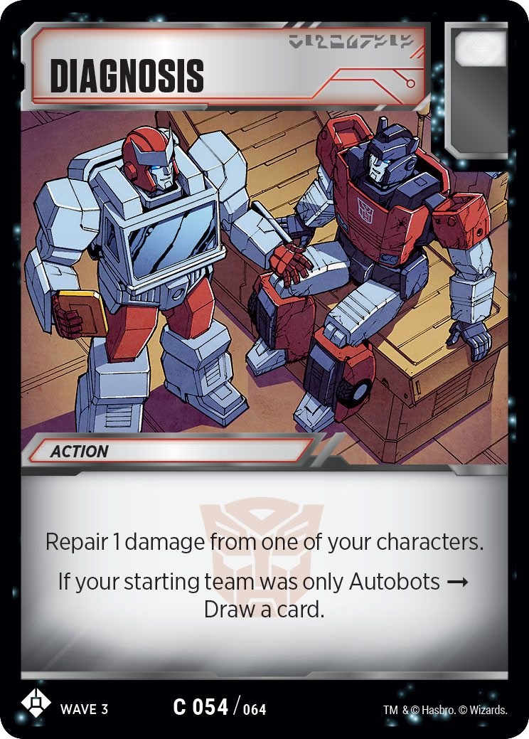 Diagnosis - War for Cybertron: Siege I - Transformers TCG