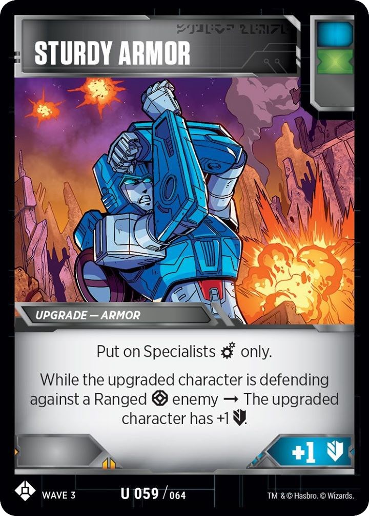 Sturdy Armor - War for Cybertron: Siege I - Transformers TCG