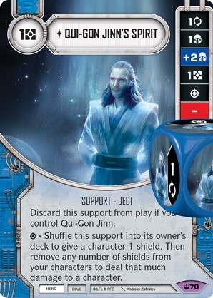 Qui-Gon Jinn's Spirit (Card Only) - Spark of Hope - Star Wars: Destiny
