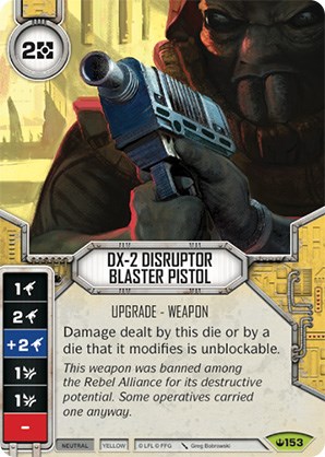 DX-2 Disruptor Blaster Pistol (Card Only) - Spark of Hope - Star Wars ...