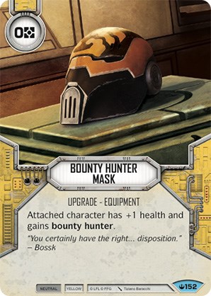 Bounty Hunter Mask - Spark of Hope - Star Wars: Destiny