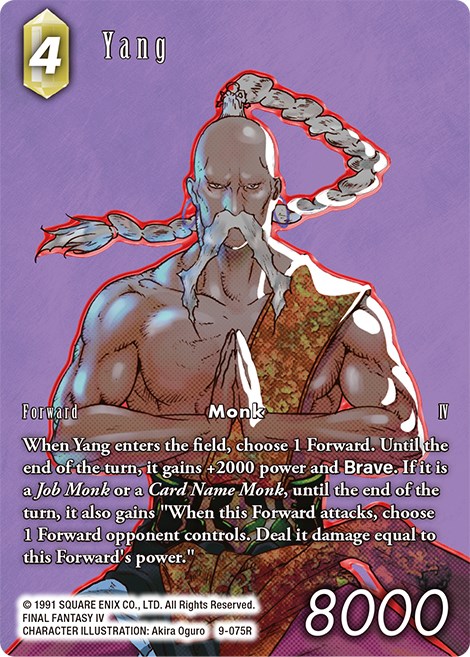 Yang (Full Art) - Opus IX - Final Fantasy TCG