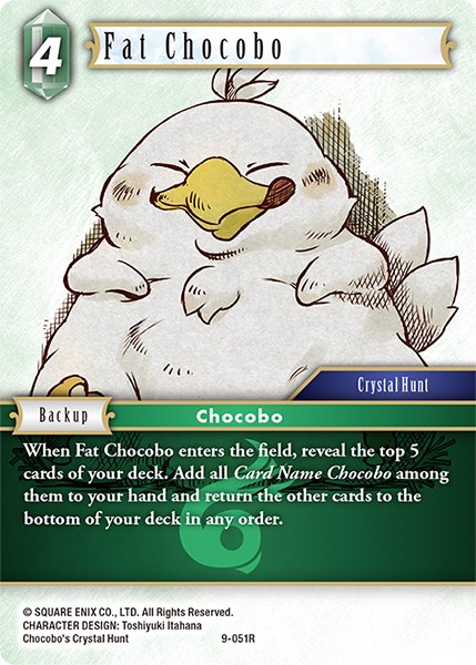 Fat Chocobo - Opus IX - Final Fantasy TCG