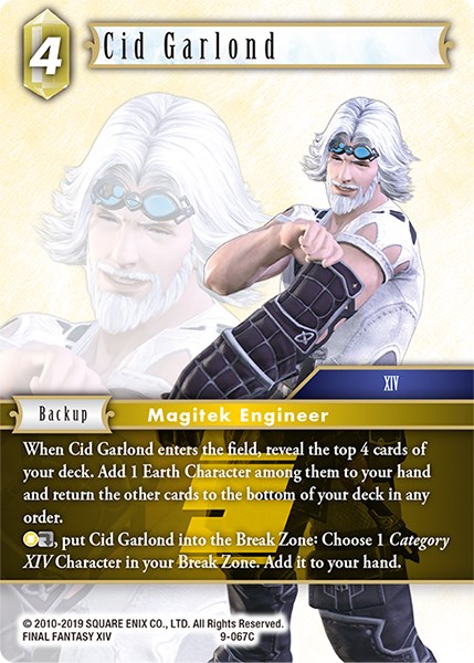 Cid Garlond - Opus IX - Final Fantasy TCG
