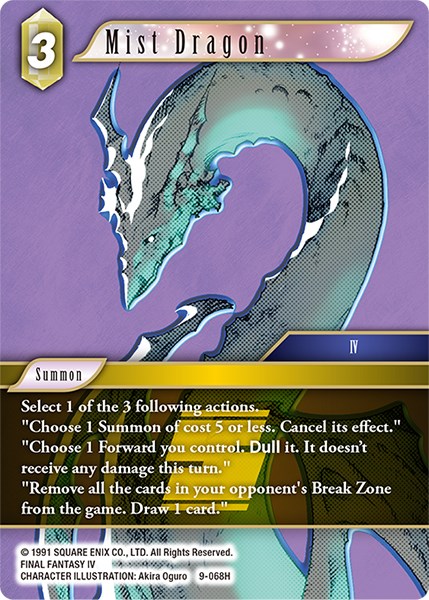 Mist Dragon - Opus IX - Final Fantasy TCG