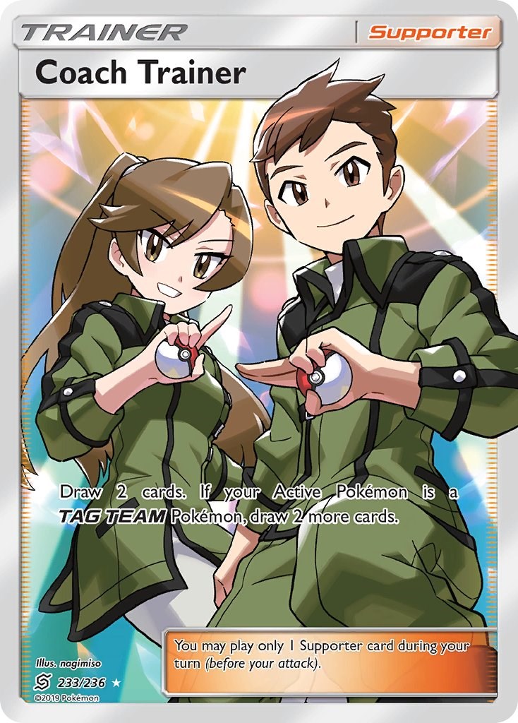 Coach Trainer Full Art SM Unified Minds Pokemon