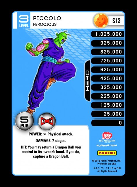 Piccolo - Ferocious - Panini: Evolution - Dragon Ball Z TCG