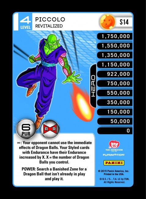 Piccolo - Revitalized - Panini: Evolution - Dragon Ball Z TCG