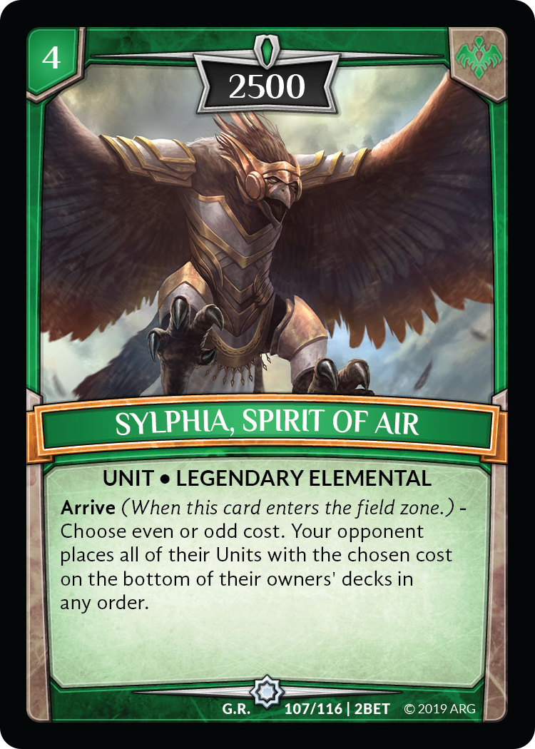 Sylphia, Spirit of Air - Betrayal - Argent Saga TCG