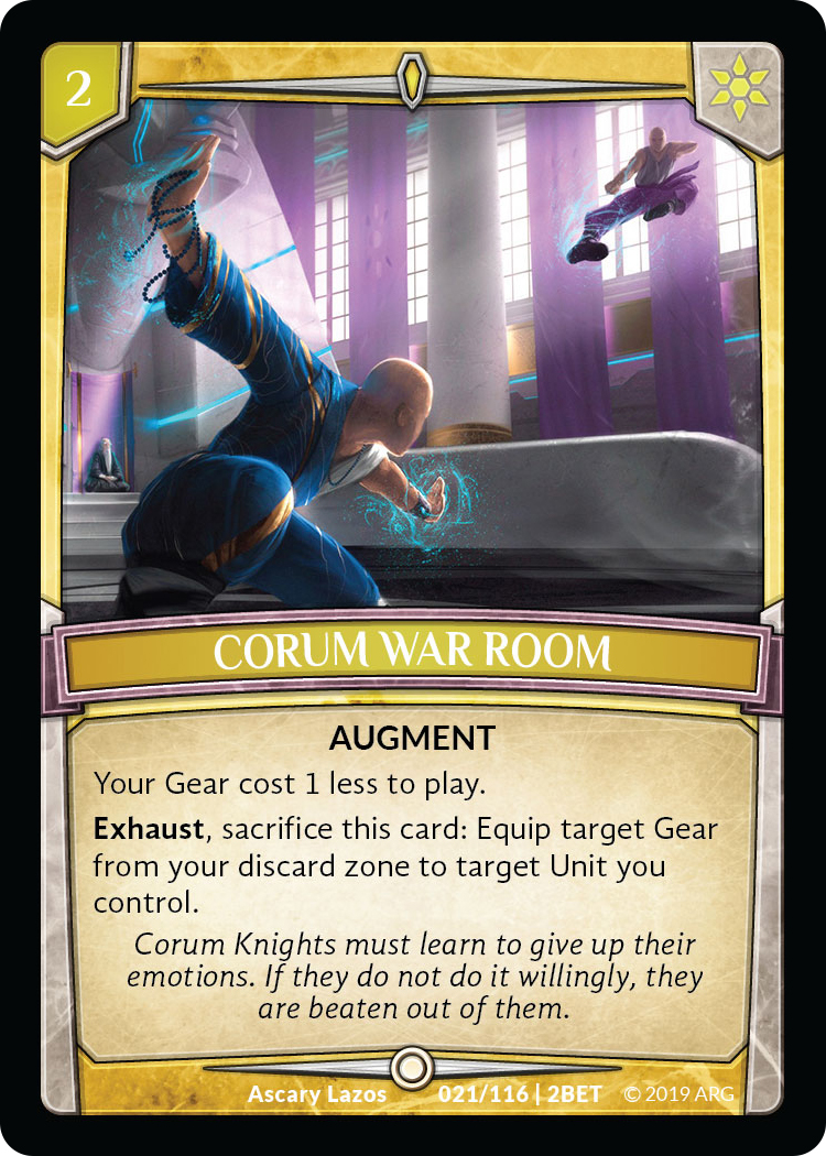 Corum War Room - Betrayal - Argent Saga TCG