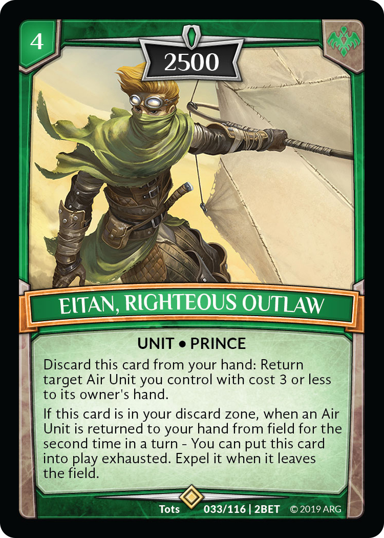 Eitan, Righteous Outlaw - Betrayal - Argent Saga TCG