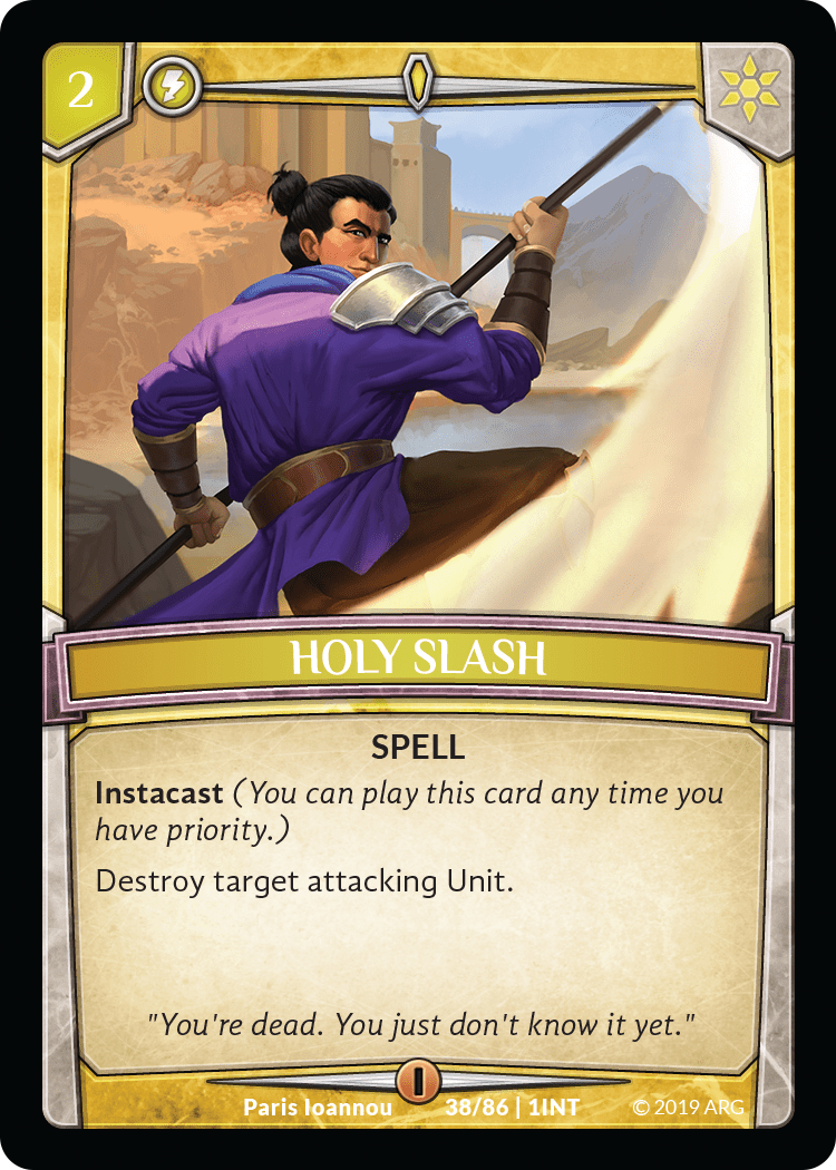 Holy Slash - Intro Decks - 2019 - Argent Saga TCG