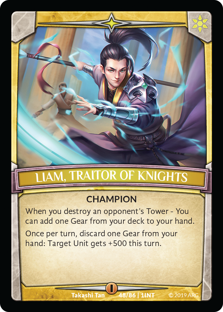 Liam, Traitor of Knights - Intro Decks - 2019 - Argent Saga TCG
