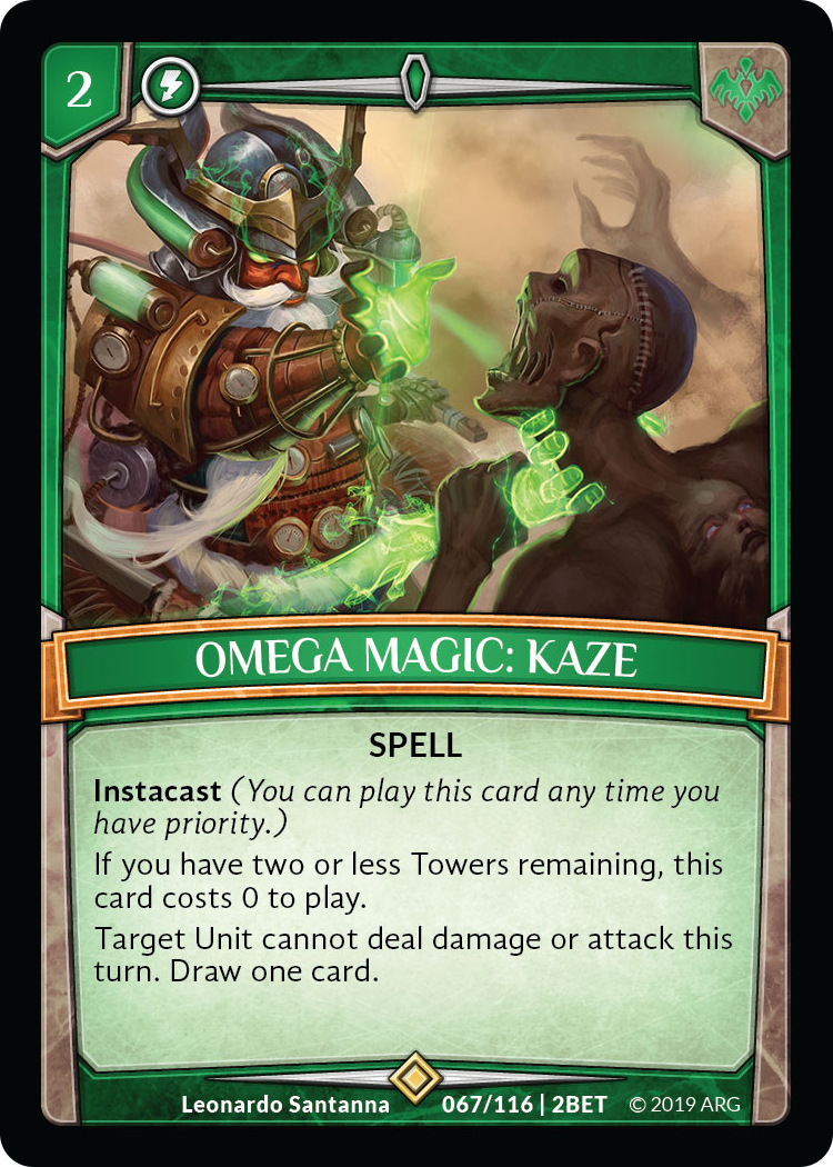 Omega Magic: Kaze - Betrayal - Argent Saga TCG