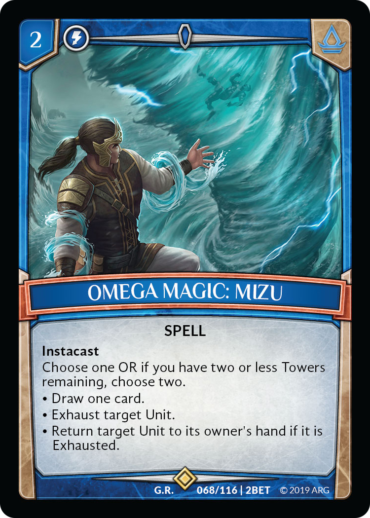 Omega Magic: Mizu - Betrayal - Argent Saga TCG
