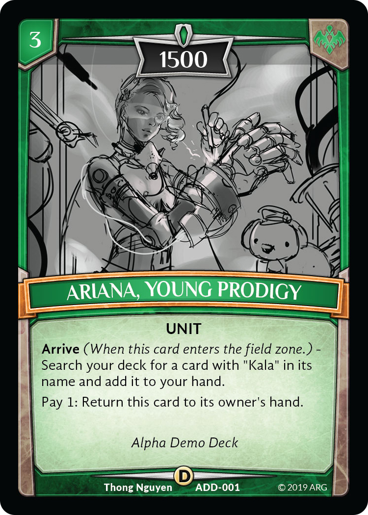 Ariana, Young Prodigy - Alpha Demo Intro Decks - Argent Saga TCG