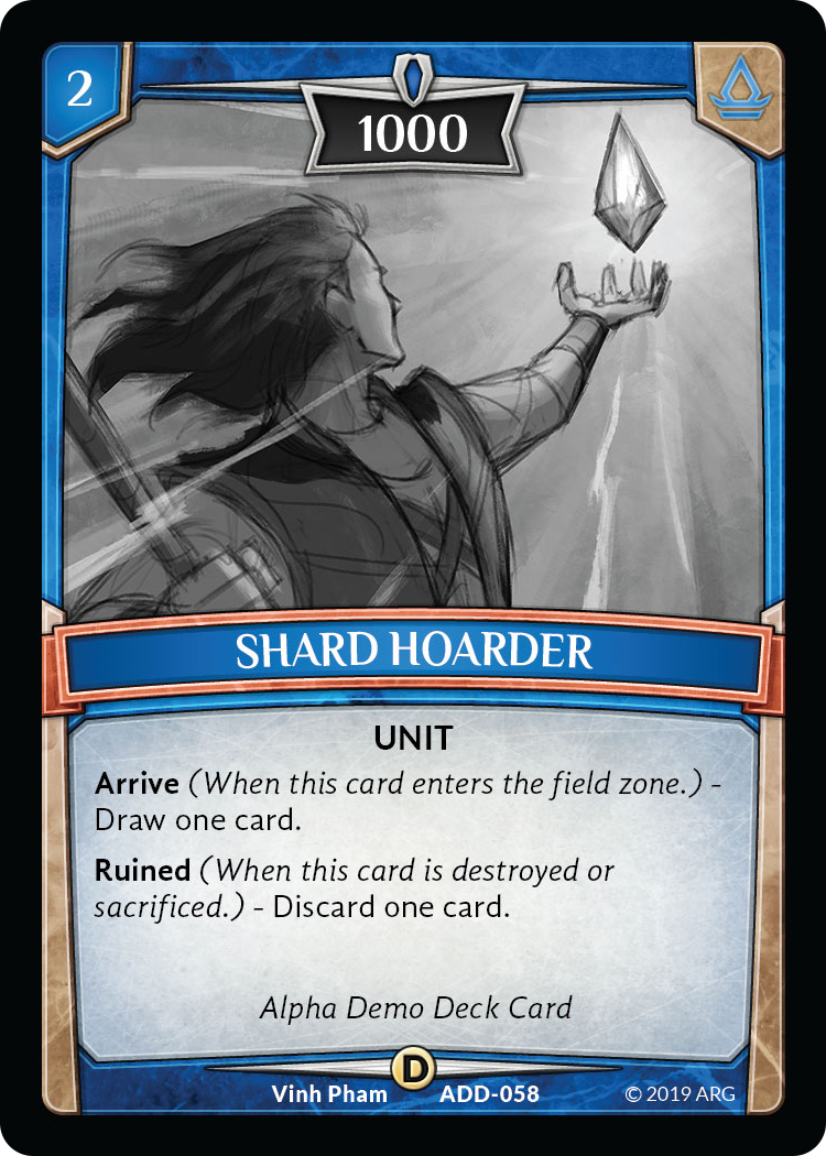 Shard Hoarder - Alpha Demo Intro Decks - Argent Saga TCG