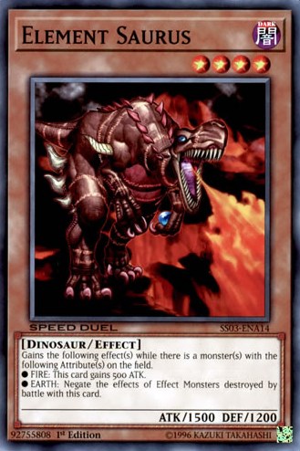 Element Saurus - Speed Duel Decks: Ultimate Predators - YuGiOh