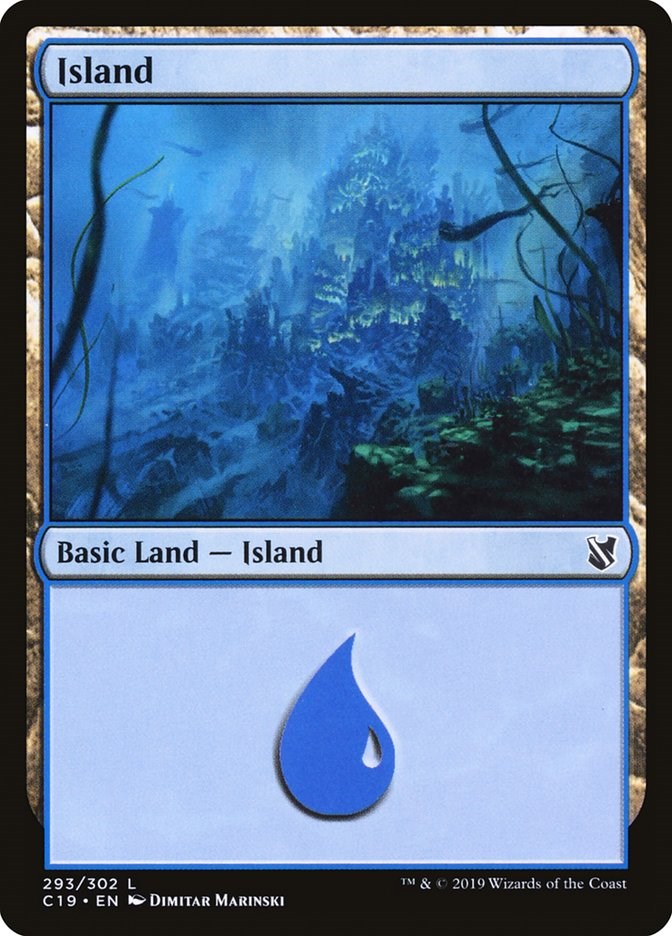 Island (293) - Commander 2019 - Magic: The Gathering