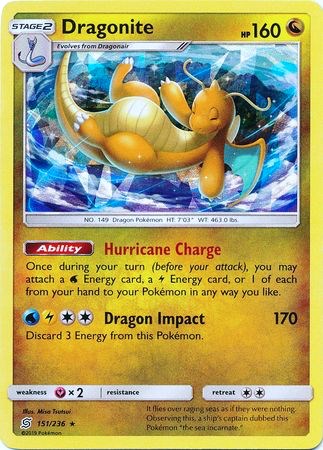 Dragonite - 151/236 (Cracked Ice Holo) - Deck Exclusives - Pokemon
