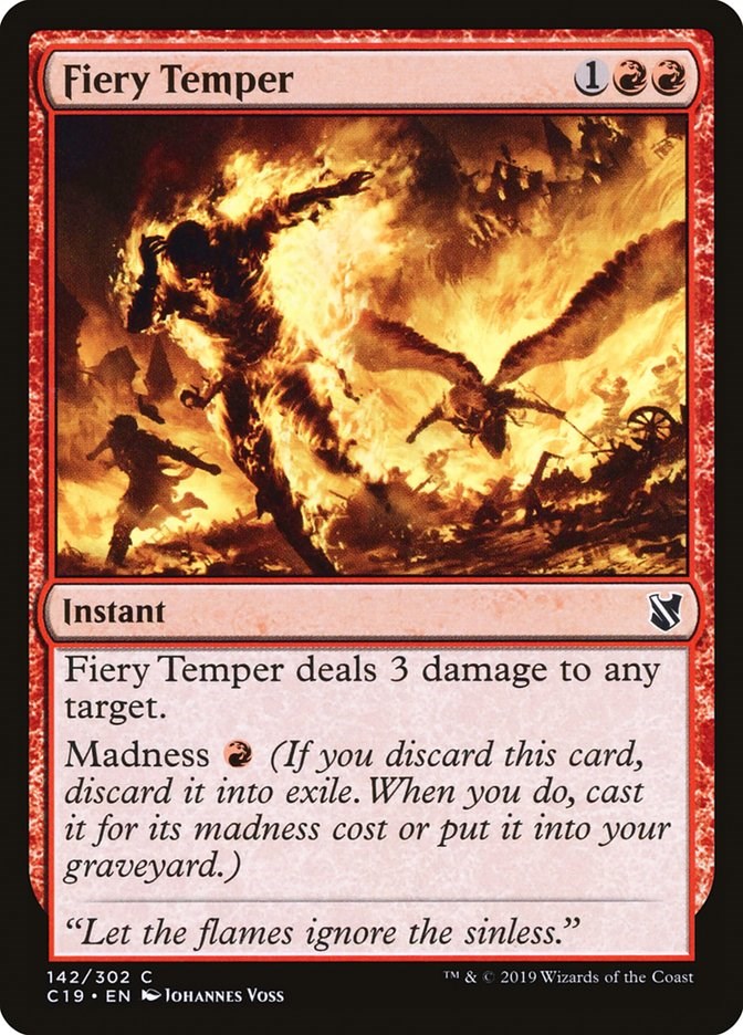 Fiery Temper - Commander 2019 - Magic: The Gathering