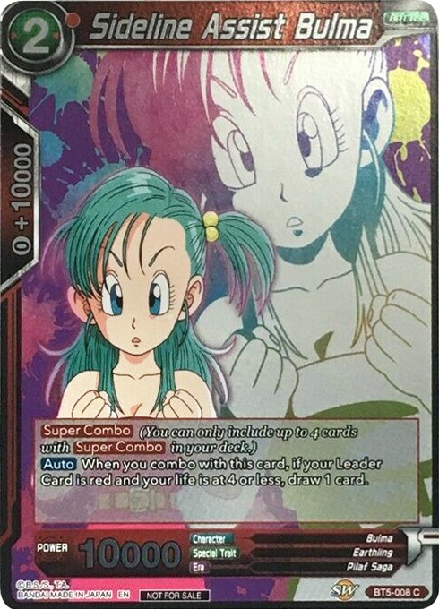 Sideline Assist Bulma (Event Pack 4) - Promotion Cards - Dragon Ball ...