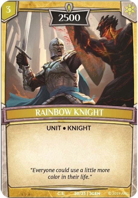 Rainbow Knight - Expansion Pack 1: Generations - Argent Saga TCG
