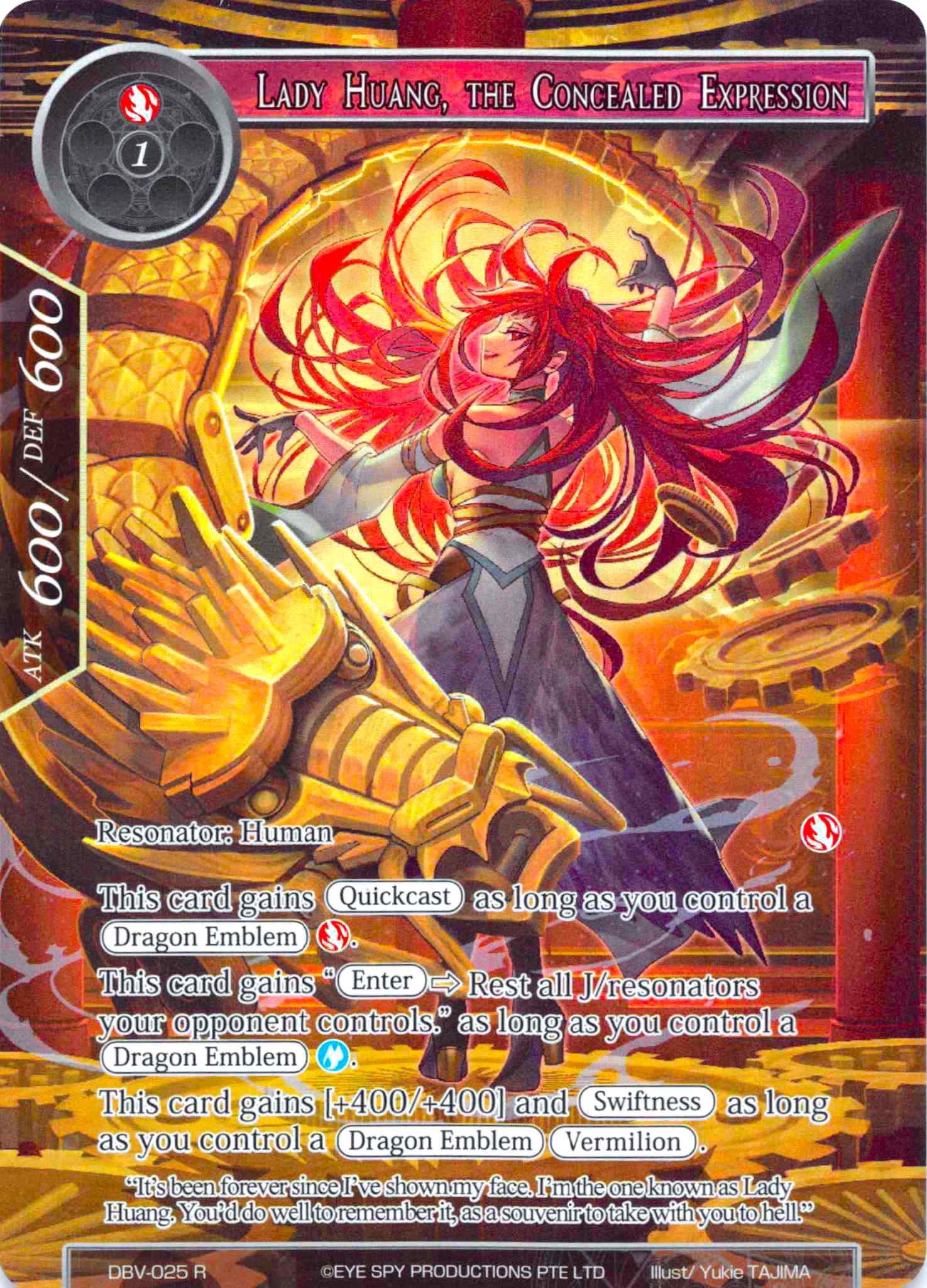 Lady Huang, The Concealed Expression (Full Art) - The Decisive Battle ...