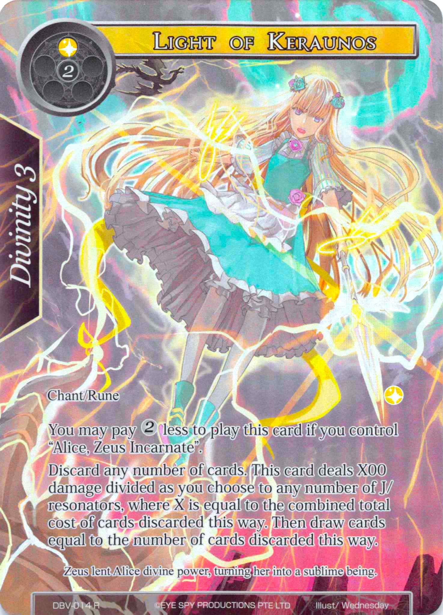 Light of Keraunos (Full Art) - The Decisive Battle of Valhalla - Force of Will