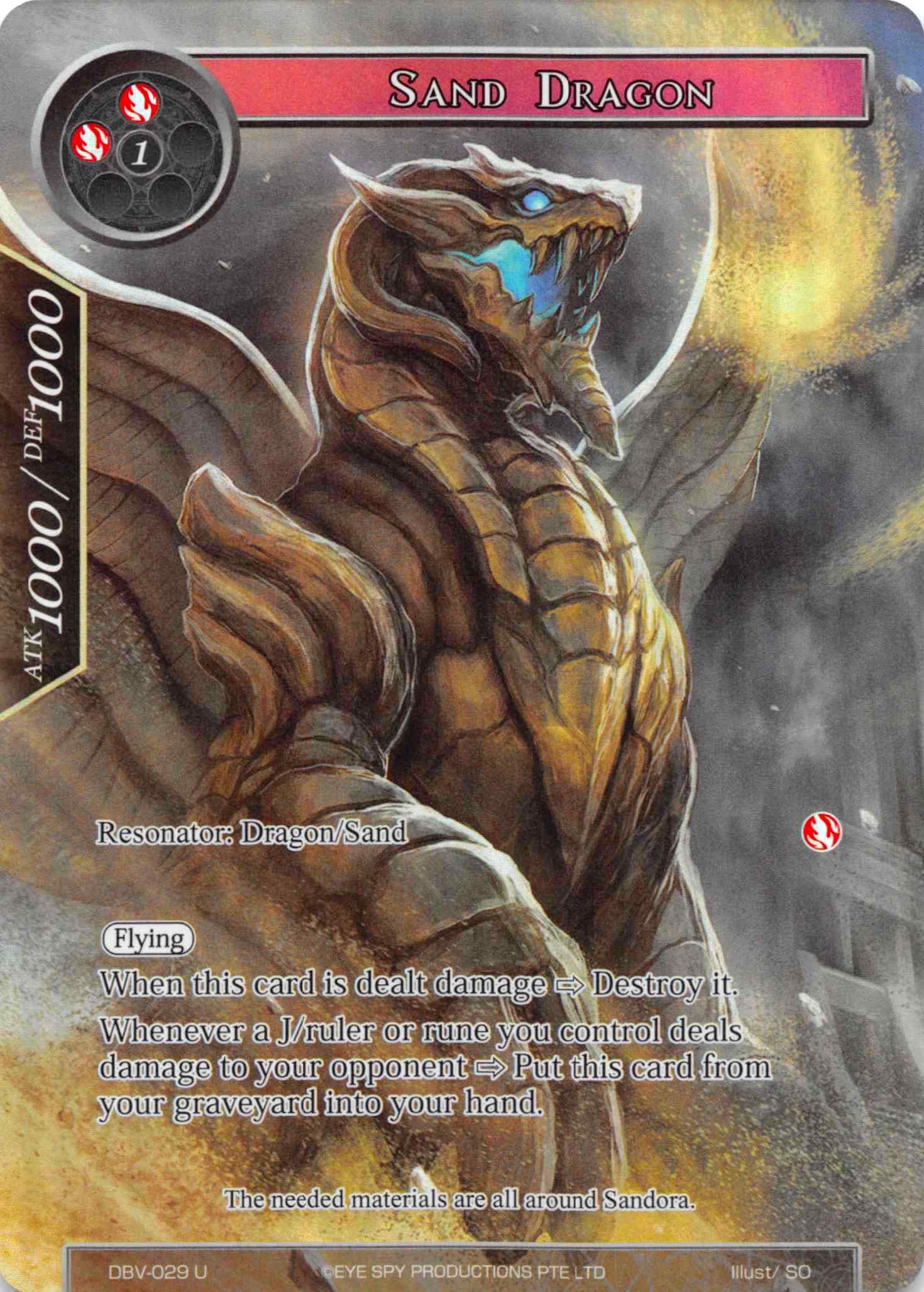 Sand Dragon (Full Art) - The Decisive Battle of Valhalla - Force of Will