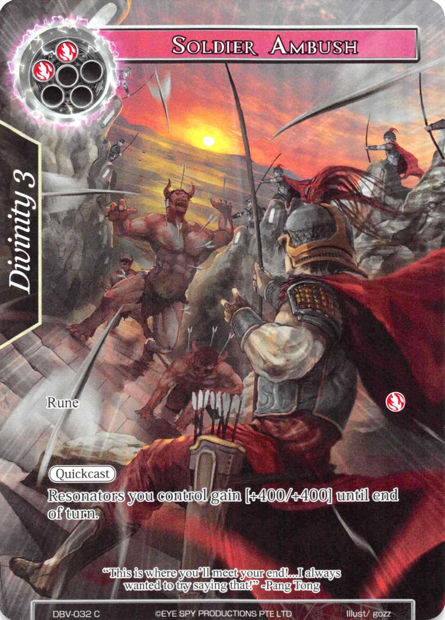 Soldier Ambush (Full Art) - The Decisive Battle of Valhalla - Force of Will