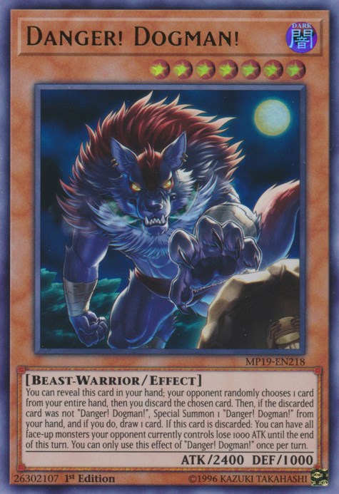 Danger! Dogman! - 2019 Gold Sarcophagus Tin Mega Pack - YuGiOh
