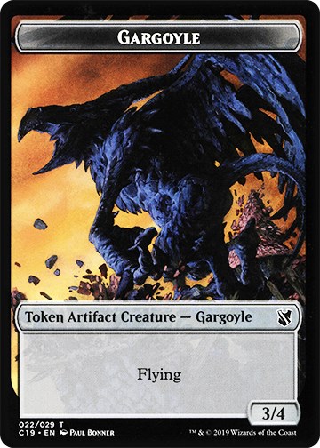 Gargoyle // Egg Double-sided Token - Commander 2019 - Magic: The Gathering