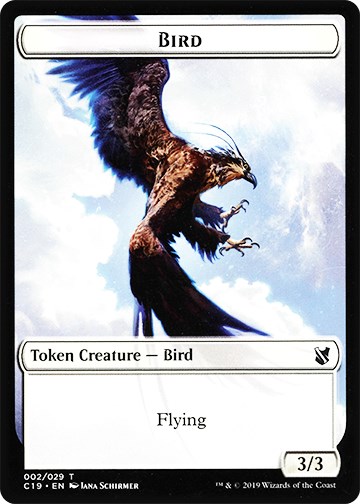 Bird (002) // Sculpture Double-sided Token - Commander 2019 - Magic ...