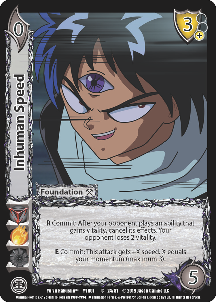 Inhuman Speed - Yu Yu Hakusho - UniVersus