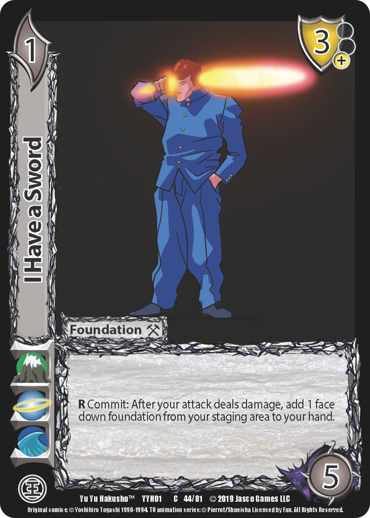 I Have a Sword - Yu Yu Hakusho - UniVersus