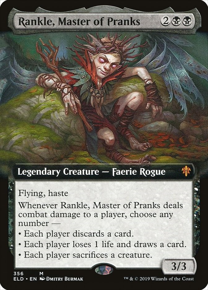 Rankle, Master of Pranks (Extended Art) - Throne of Eldraine - Magic ...